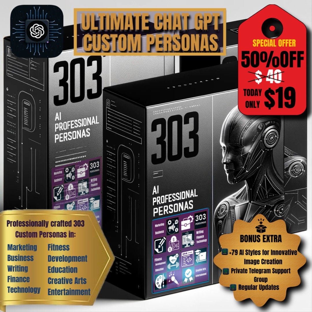 303 Custom Personas for Chat GPT - Etsy