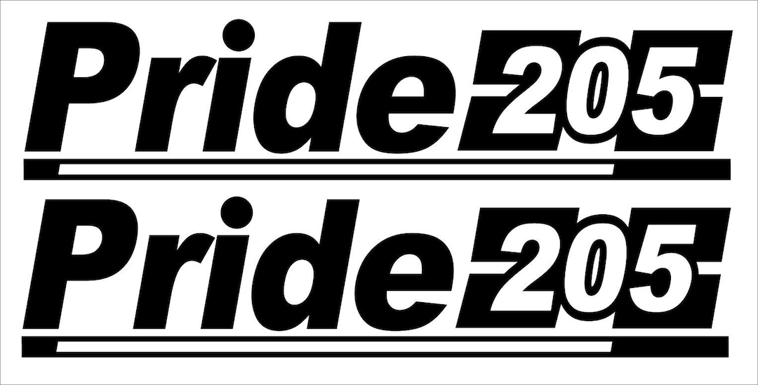 Pride 205 Retro Boat Decals TWO (2) 500 X 115 Mm Each CONFIRM Your ...