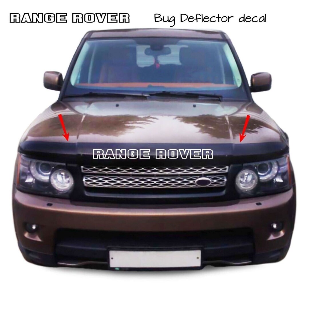 RANGE ROVER 2 Bug Deflector Vinyl Decal 600 X 60 Mm Choose Your Color ...