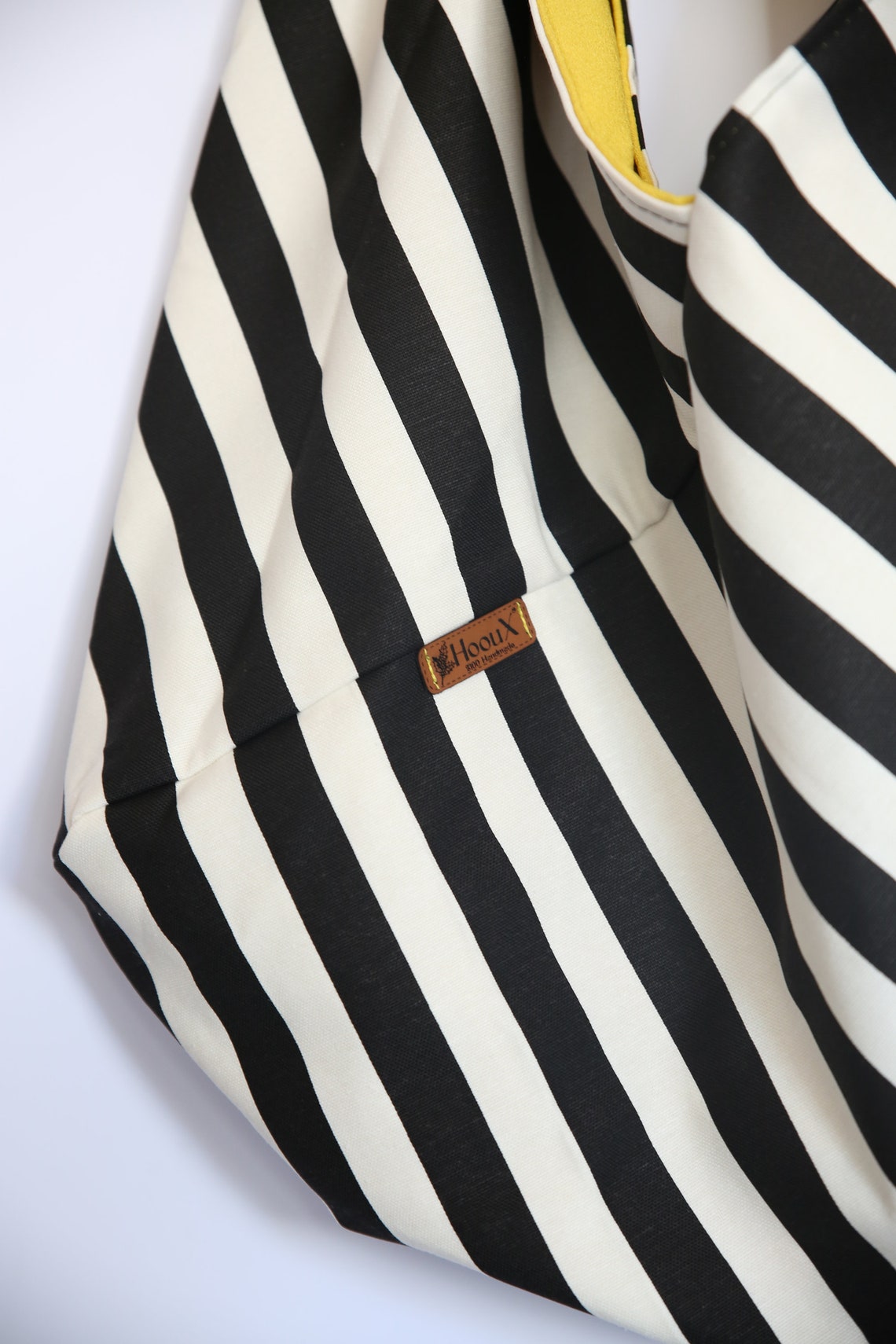 Black-white Striped Origami Bag, Beach Bag, Shoulder Bag, Tote Bag, New ...