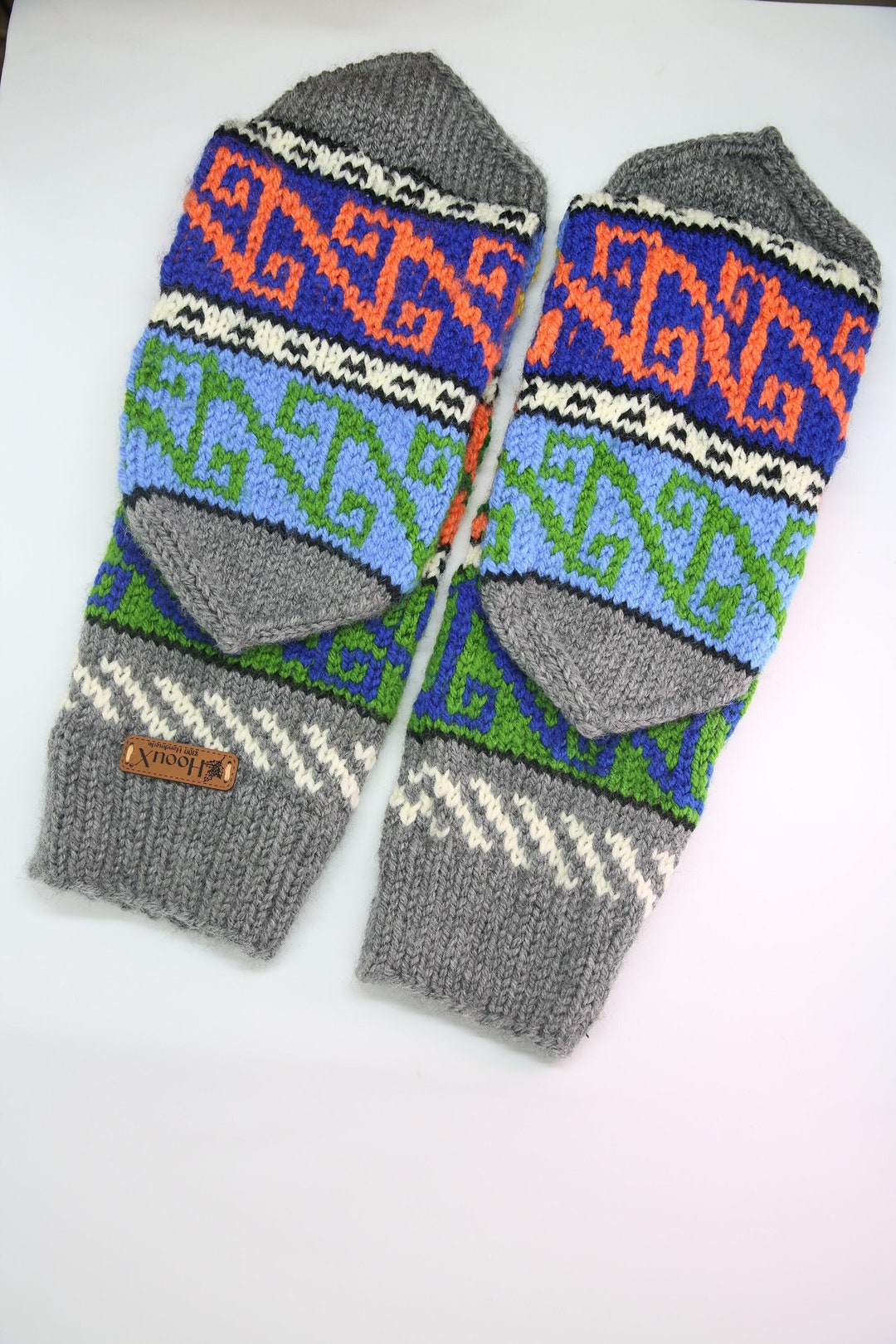 Unisex Wool Socks, Handmade Wool Socks, %100 Handmade, Long Socks ...