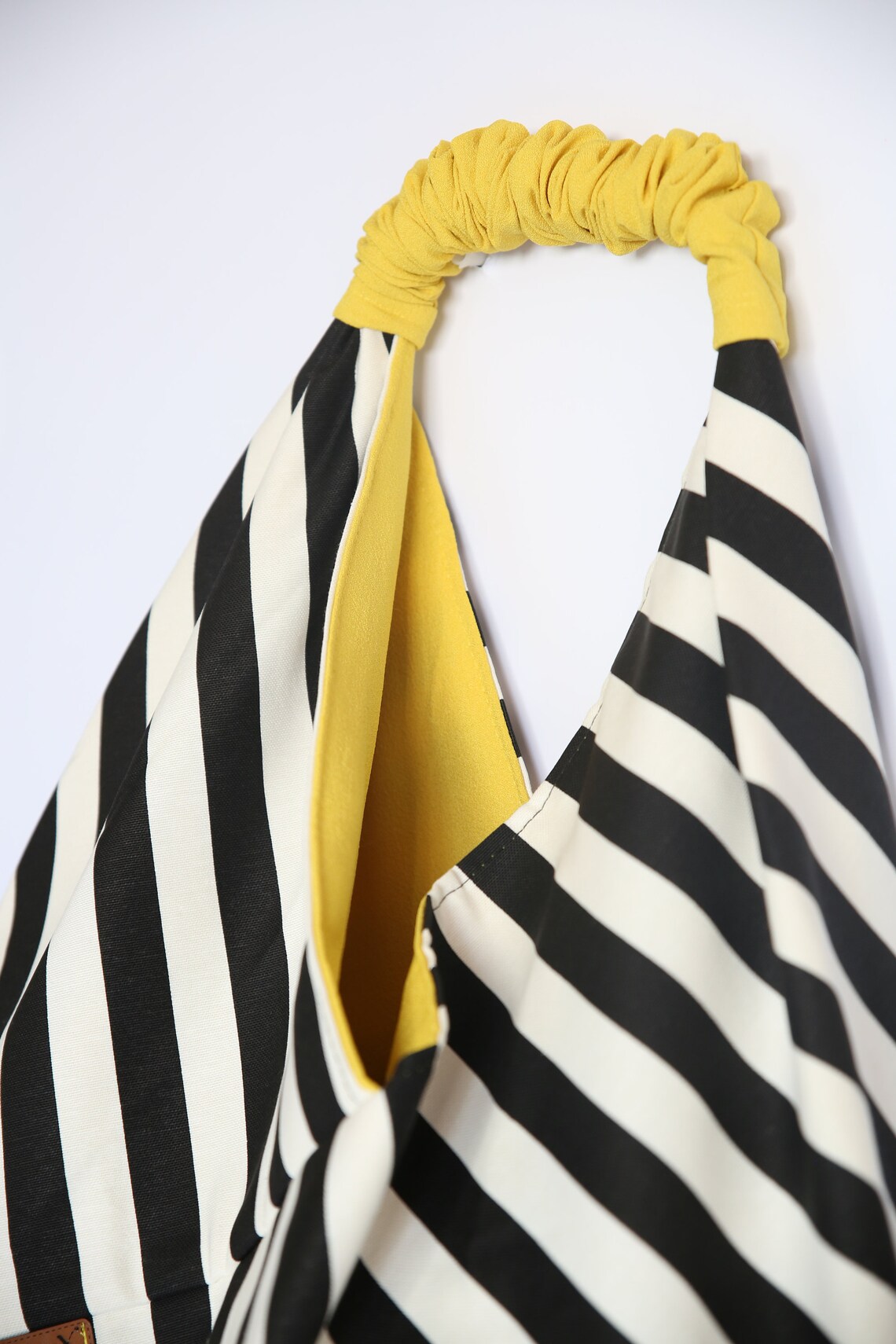 Black-white Striped Origami Bag, Beach Bag, Shoulder Bag, Tote Bag, New ...