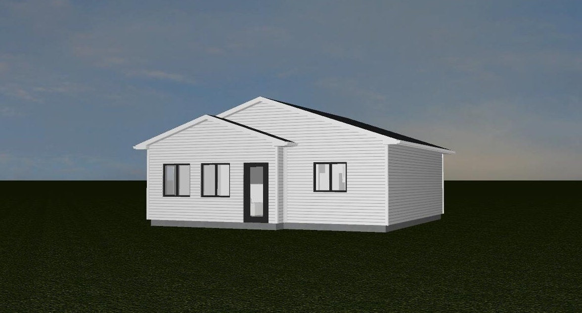 2 Bedroom House Plans 29x29 Simple and Cost Effective Design 817sqft ...