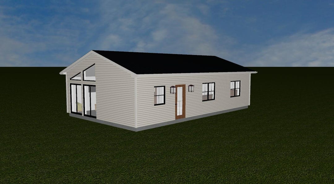 900 Sq Ft Cottage Core House, 2 Bed Plus Office, Vaulted Ceilings ...