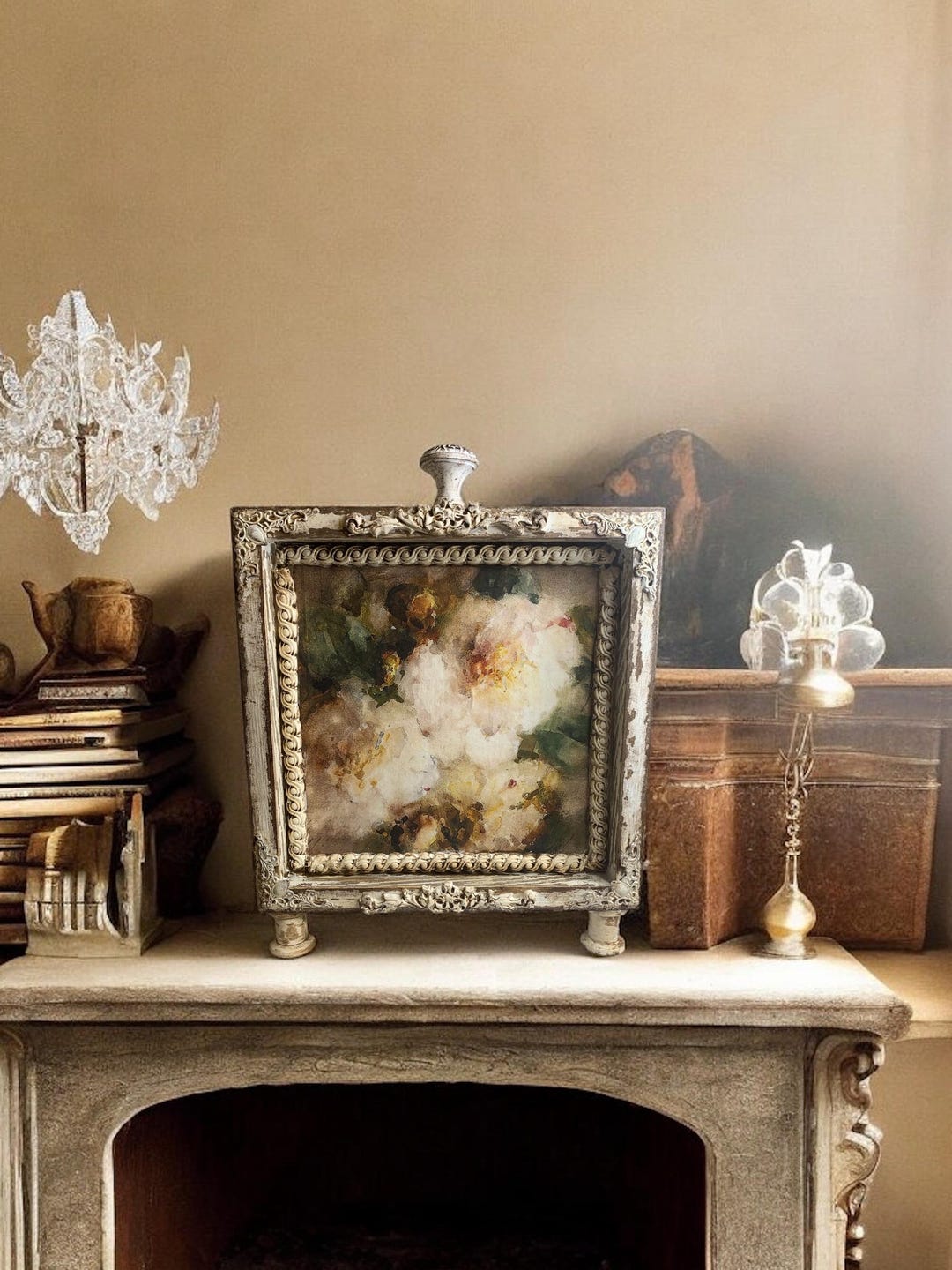 Shadow Box Floral Shelf Sitter - Etsy