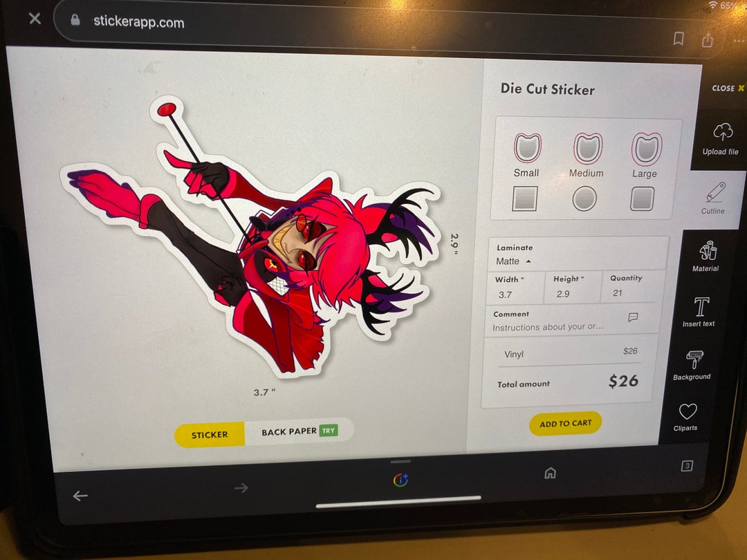 PRE-ORDER Alastor Sticker - Etsy