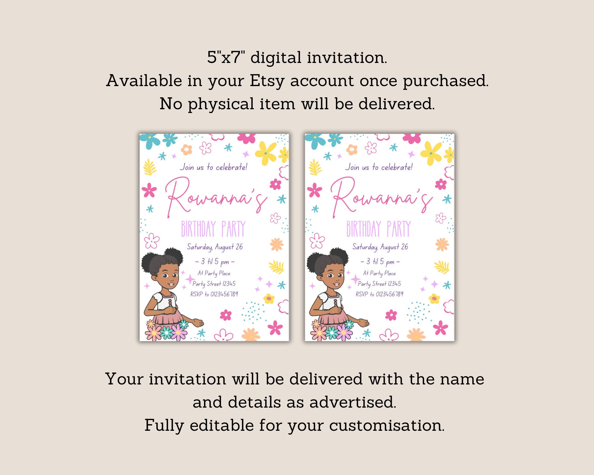 Gracie's Corner Birthday Party Invitation - Etsy