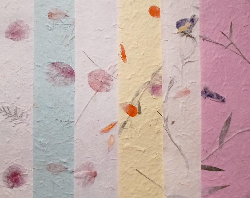 Mulberry Paper With Petal Leaves Flowers Wood Fiber Eco-friendly ...