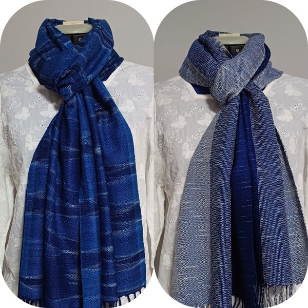 Indigo Scarf - Etsy