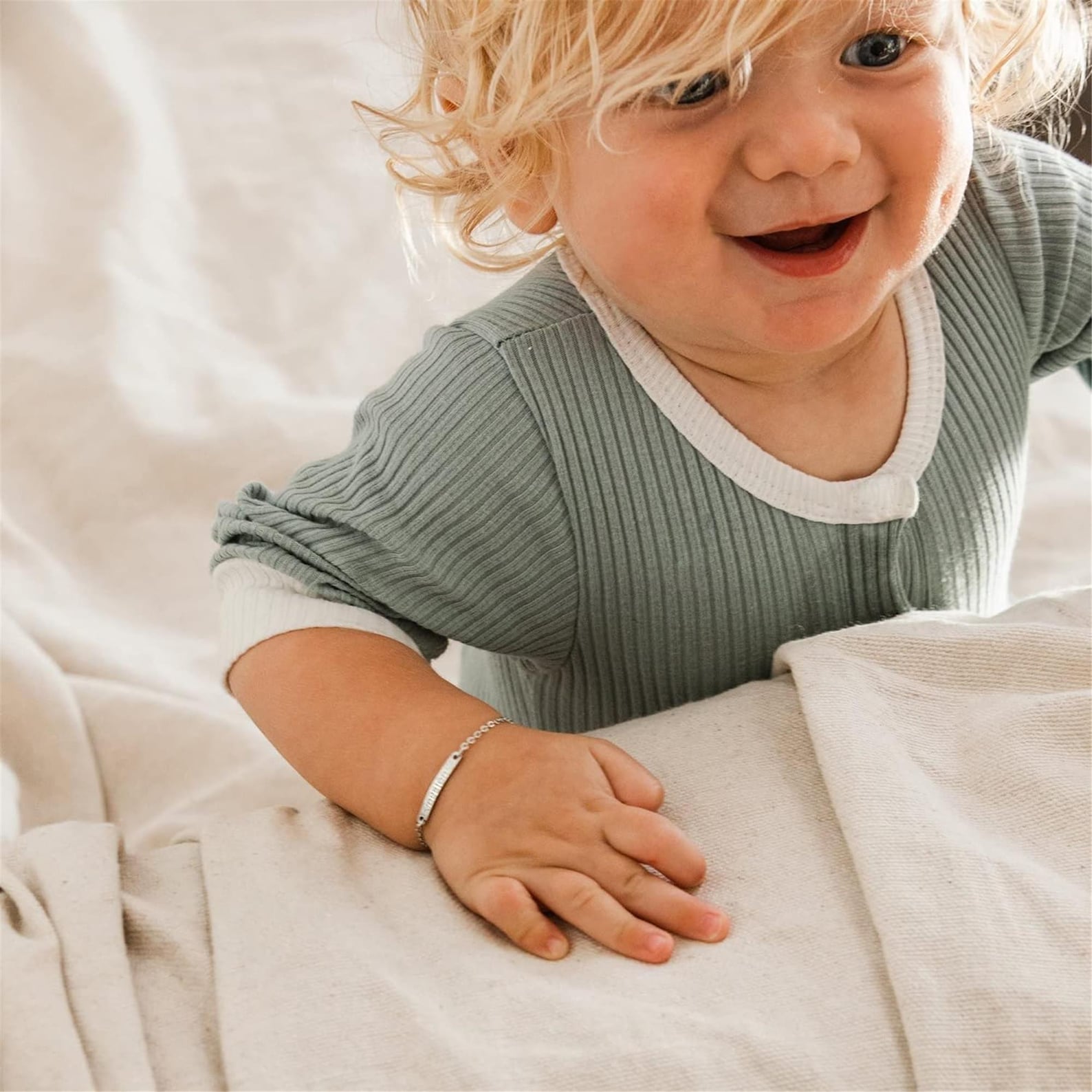 Personalized Baby Bracelet, Custom Name Bracelet Child Bracelet, Baby ...