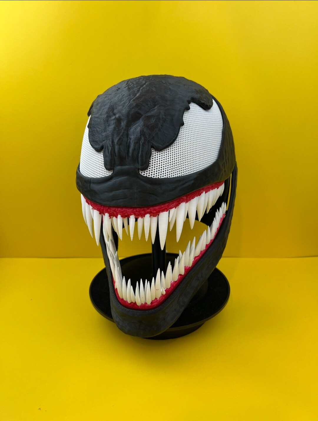 3D Printed Symbiotic Venom Replica Mask With Moving Jaw Full Face ...