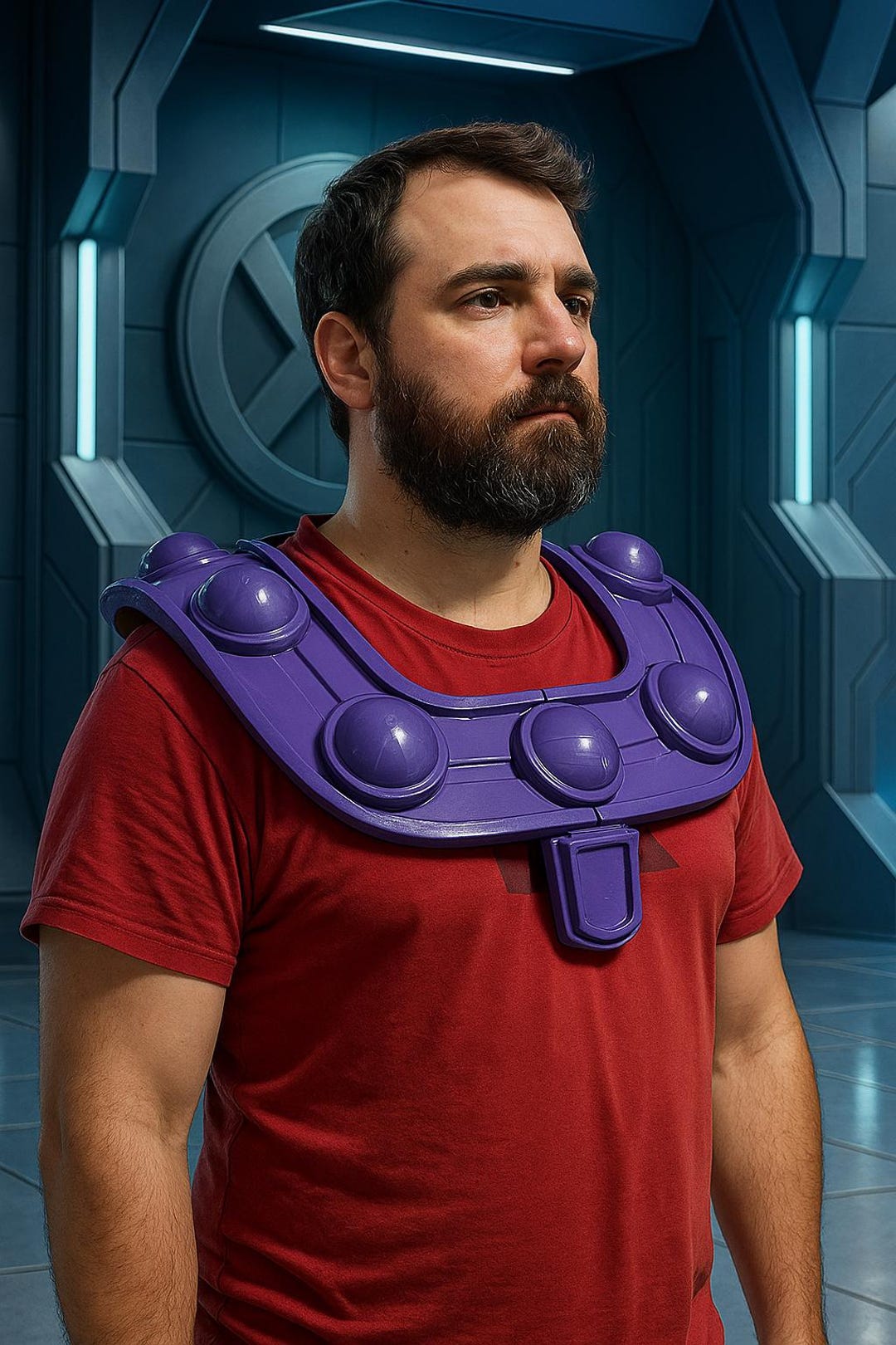 Magnet 97 Cosplay Collar – Custom-fit 3D Printed – Deep Purple Metallic ...