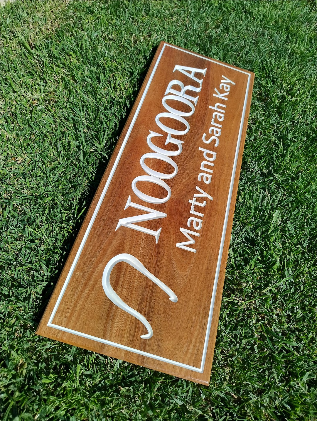 Personalized Wooden House Sign | Custom Family Name Plaque | Rustic ...