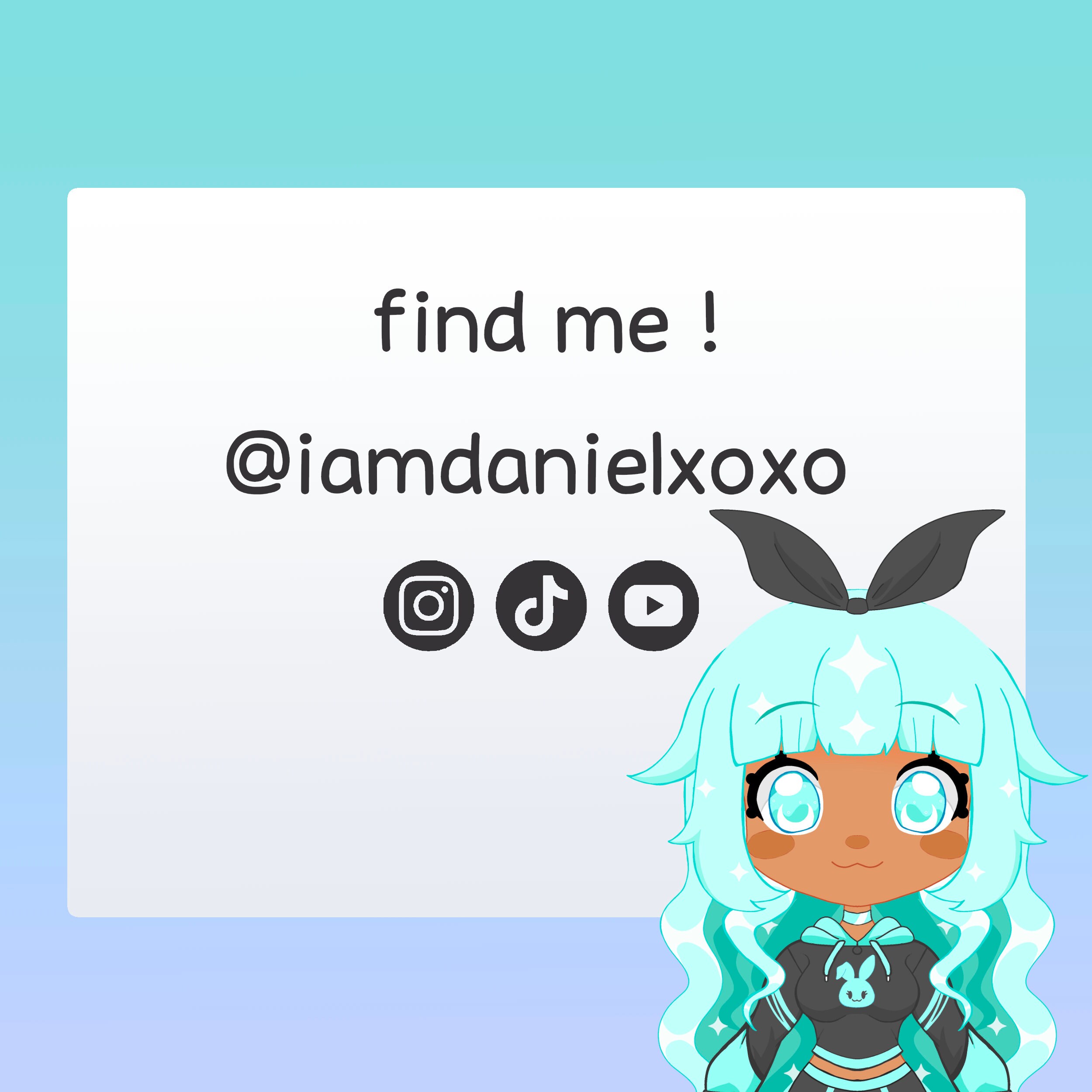 Vtuber Live2d | Mini Aqua | Latina Vtuber | Chibi Vtuber | Cyan Hair ...