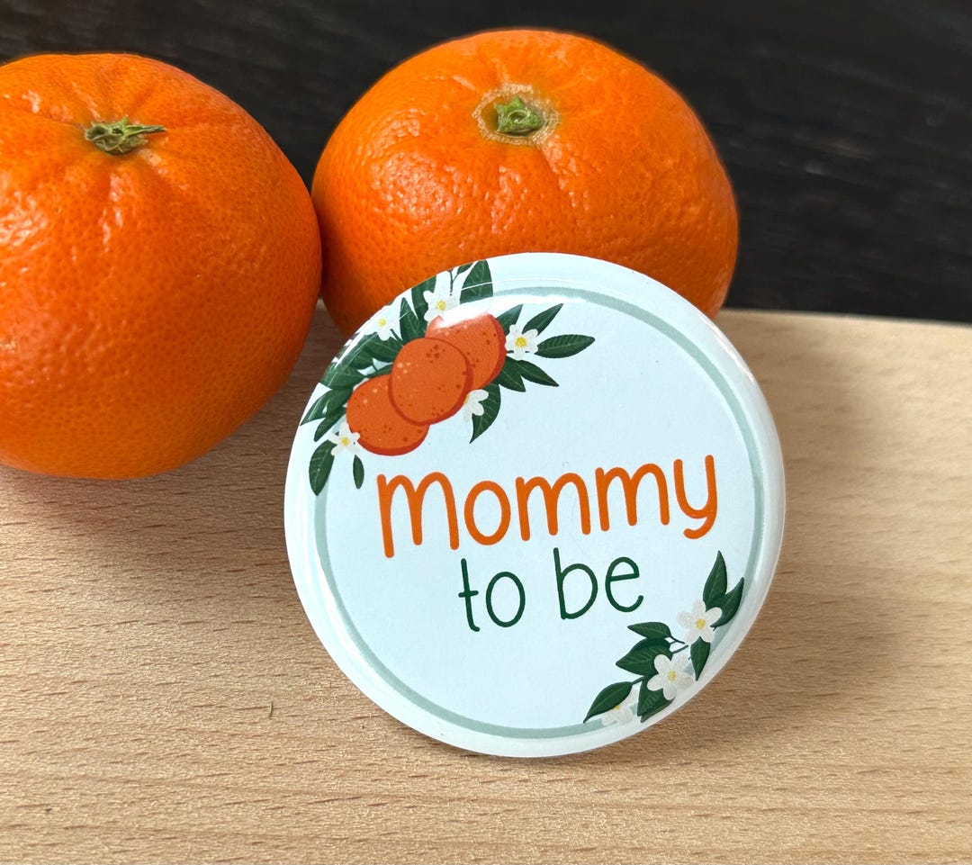 Little Cutie Baby Shower Pin: Summer Citrus Theme - Etsy