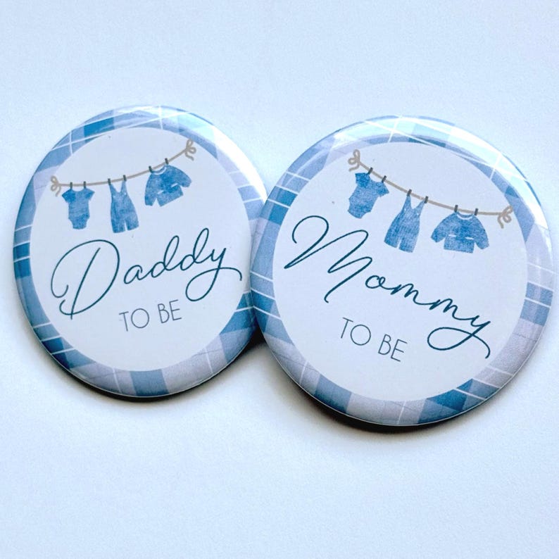 Blue Jean Baby Shower Button – Denim Baby Shower Pin – Country Baby ...