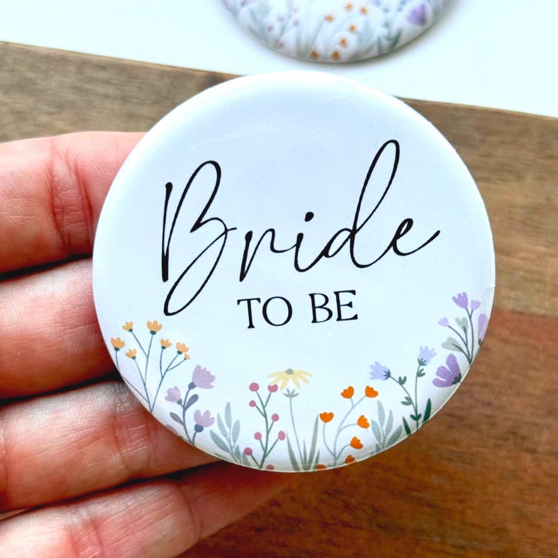 Bridal Party Buttons - Etsy