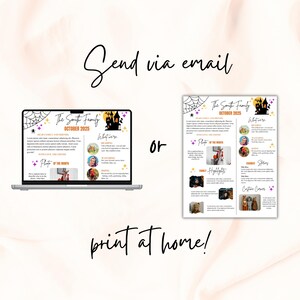 Editable Monthly Family Newsletter Template for the Year, 12 Months of ...