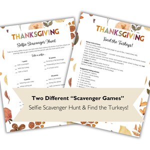Editable Digital Thanksgiving Game Pack Including Thanksgiving Family ...