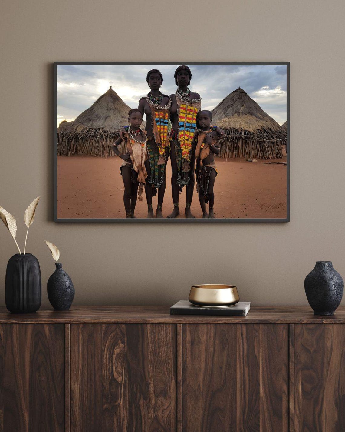 Hamar Tribe Village Ethiopia Africa. Omo Valley Wall Art. - Etsy