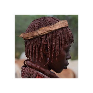 Hamar Tribe Woman Print African Tribes Wall Art Ethiopian Tribes Omo ...