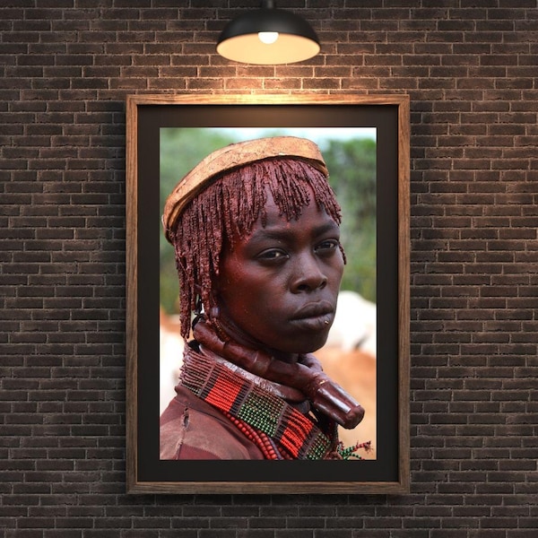 Hamar Tribe Village Ethiopia Africa. Omo Valley Wall Art. - Etsy