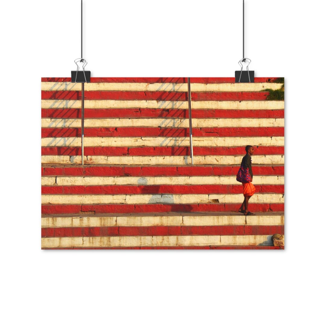 Varanasi Steps. India Wall Art. Poster India. - Etsy