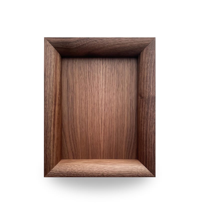 Wood Picture Frame / Walnut / Solid Wood, Simple Profile Minimalist ...