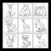 Wild Animals Coloring Book: 20 Kids' Printable Pages (digital Download ...