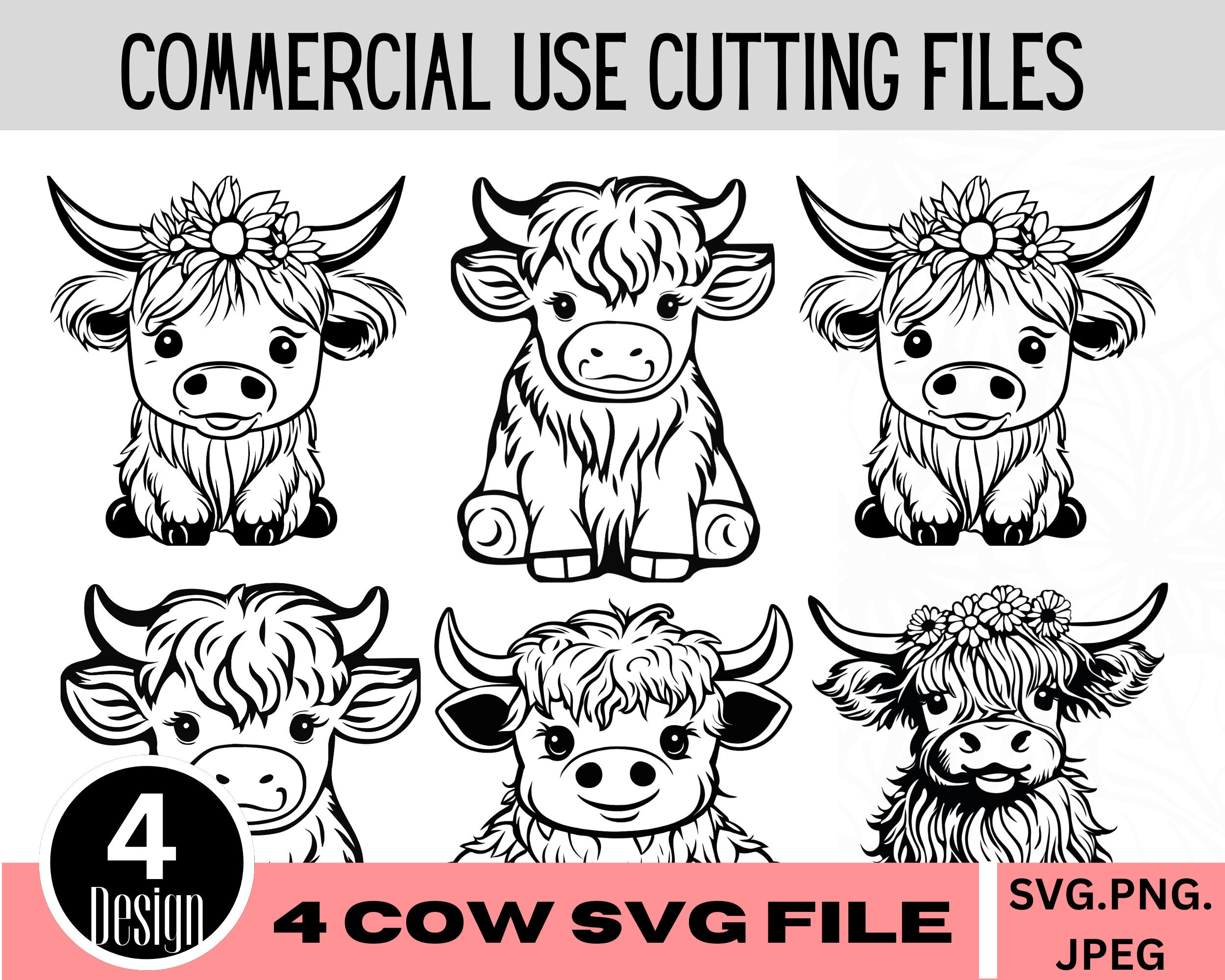 Cute Cow Svg Instant Download, Farm Animal Graphic Diy T-shirt Design ...