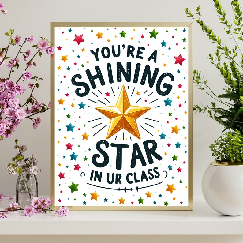 Shining Star Classroom Decor: Boho Kids Wall Art (digital Download) - Etsy