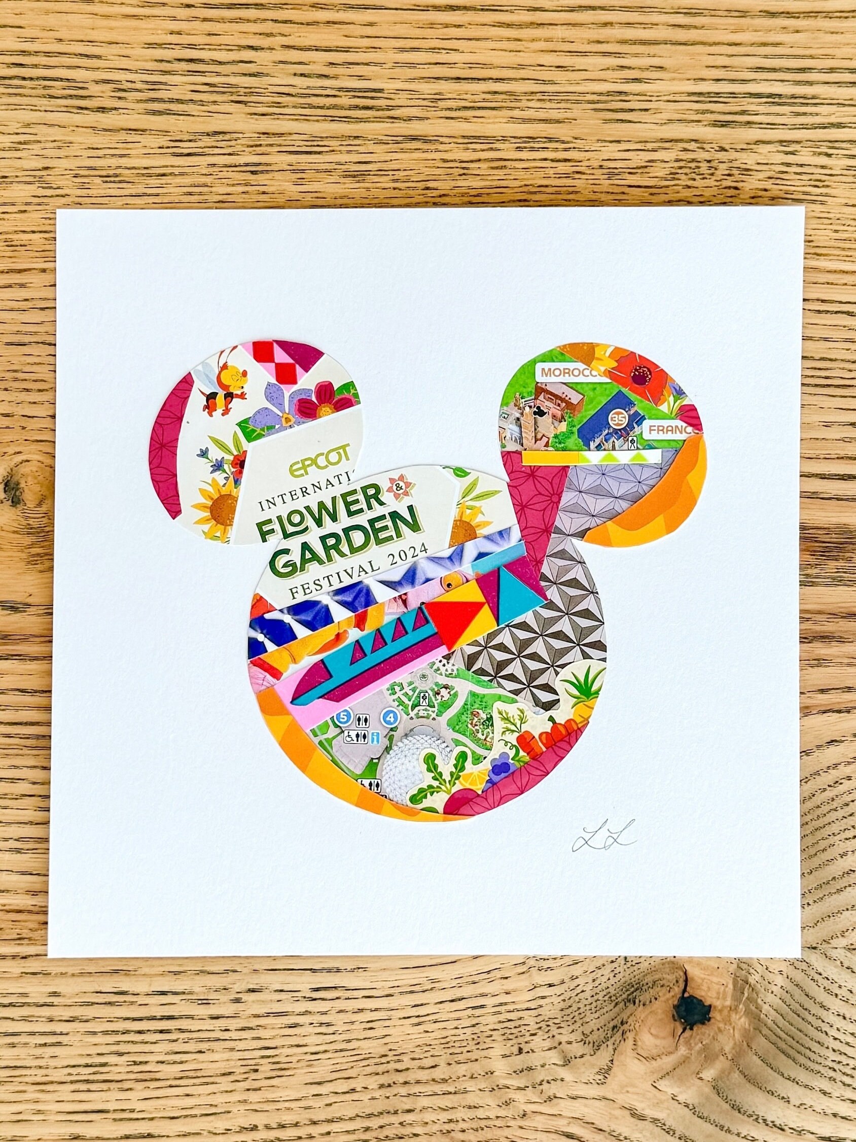 Handmade Flower Garden Collage WITH MAT - Etsy