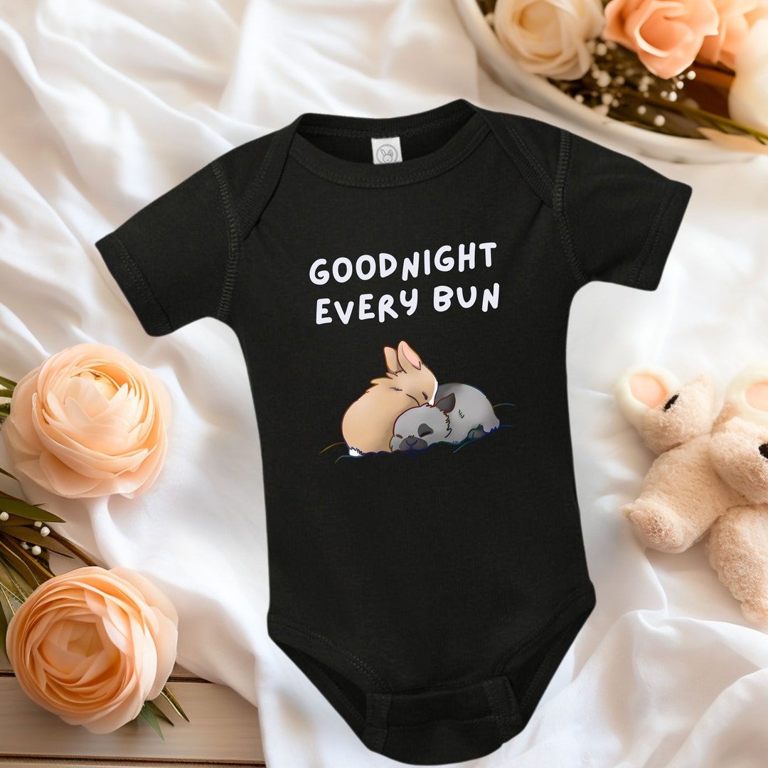 Goodnight Every Bun Baby Onesie® Cute Bunny Bodysuit Cute Baby Shower ...