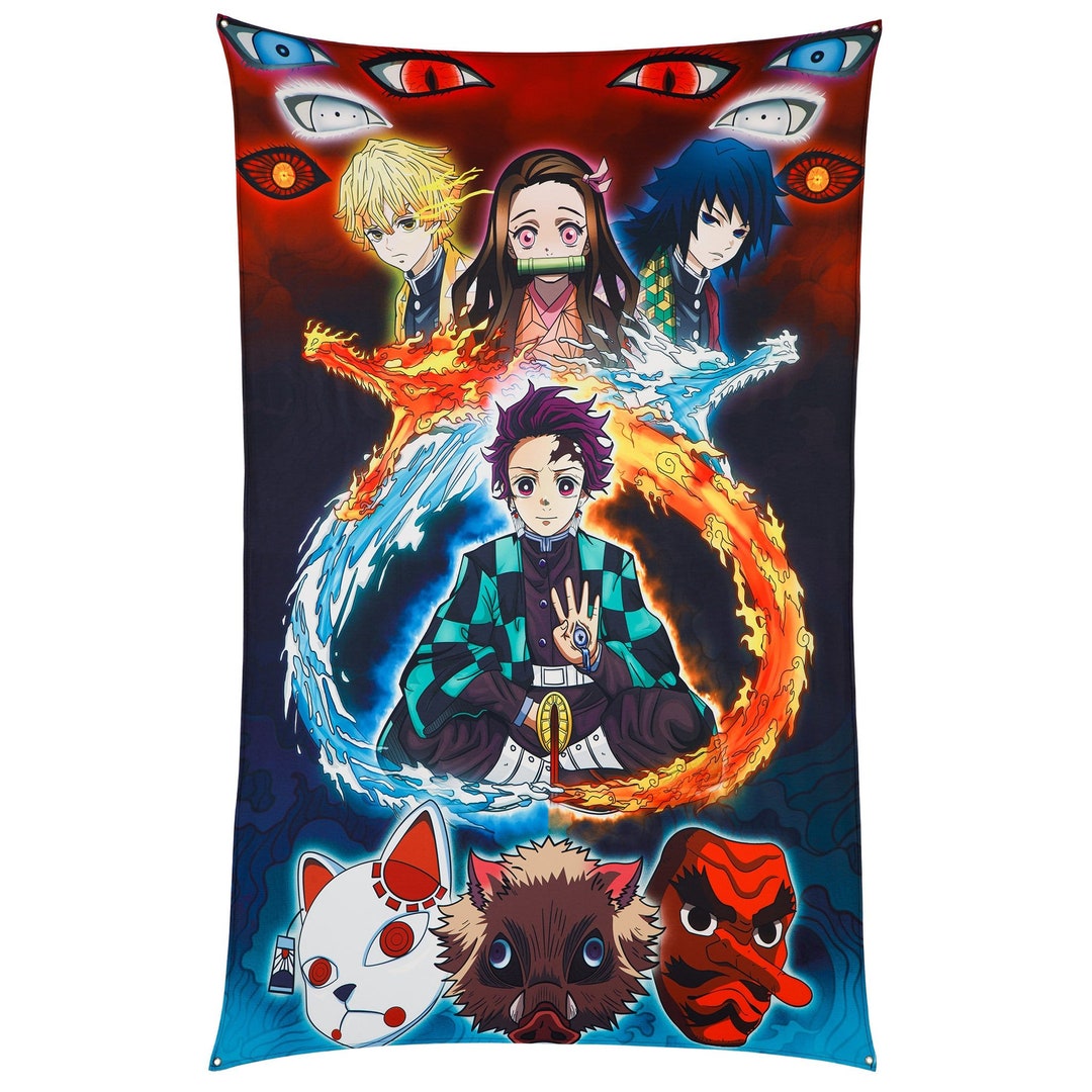 Demon Slayer Tapestry - Etsy