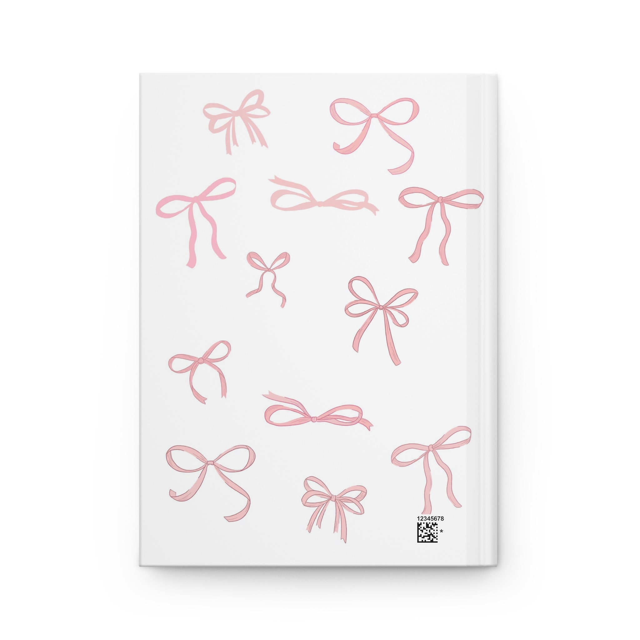 Pink Bow Hardcover Journal; Bow Aesthetic; Pink Journal; Bow; Girly ...