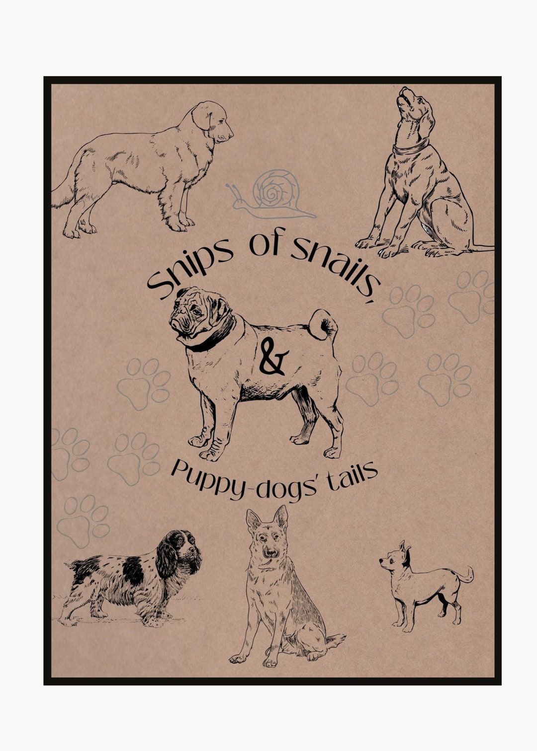 Snips and Snails Puppy Dog Print, Nursery Art (digital Download) - Etsy