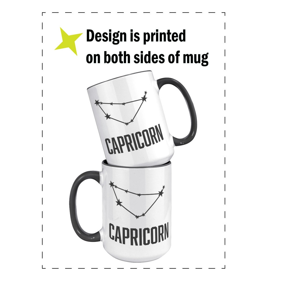 Astrology Coffee Mug, Zodiac Coffee Mug, Capricorn Coffee Mug, Star ...