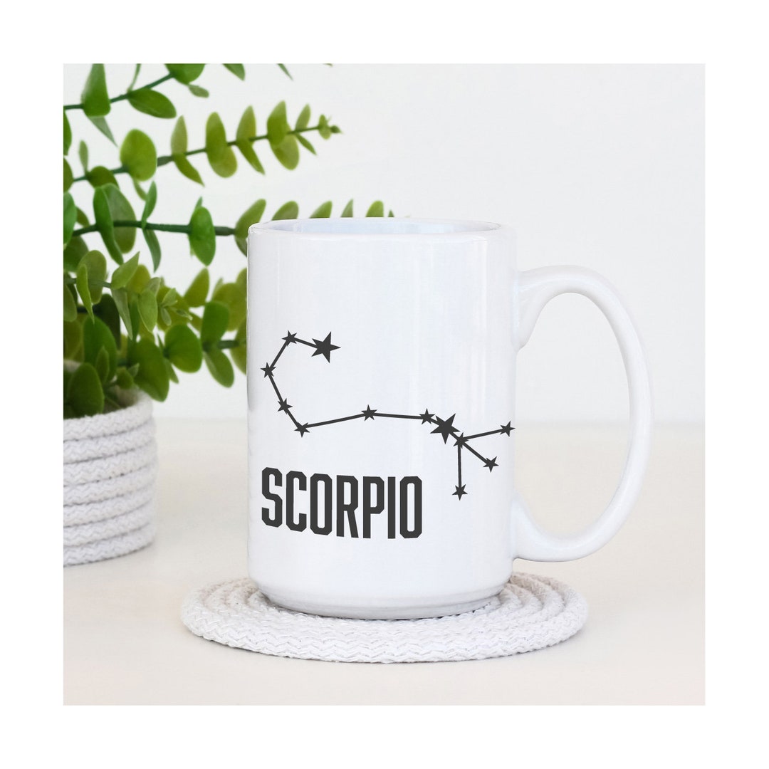 Astrology Coffee Mug, Zodiac Coffee Mug, Scorpio Coffee Mug, Star ...