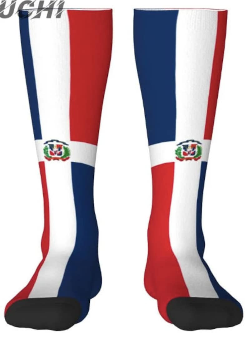 Dominican Republic Flag Socks - Etsy