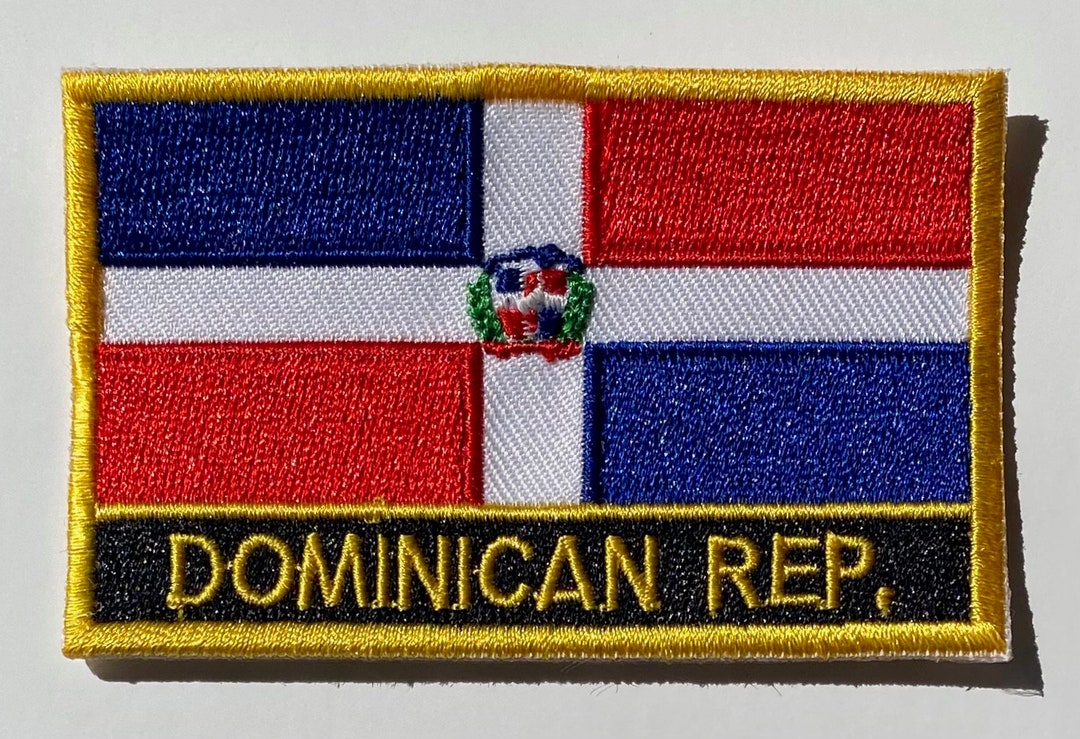 Dominican Rep. Flag Iron on Patch - Etsy
