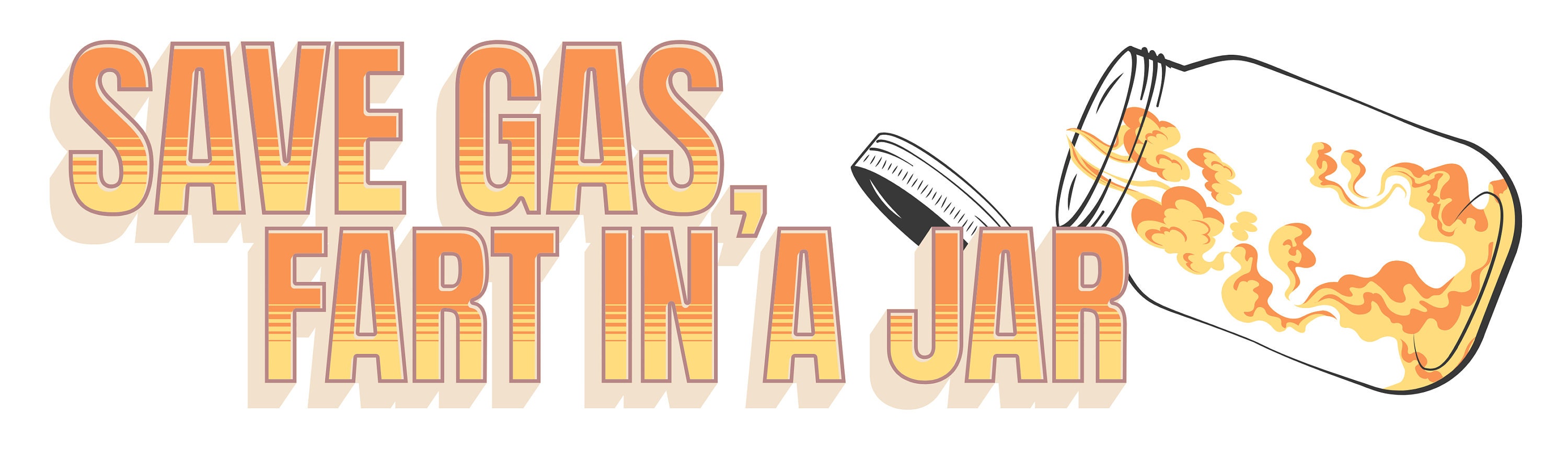 Multiple Colors Available | Save Gas, Fart in a Jar | Eco-friendly ...