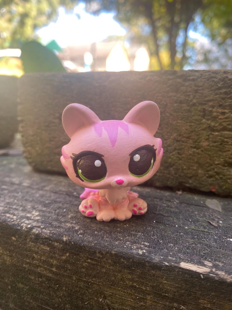 LPS Pink Kitty OOAK Custom - Etsy