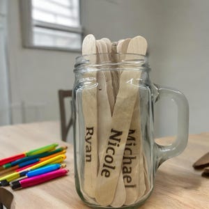 Custom Name JUMBO Wooden Sticks! Great for Teachers, Church Primary ...