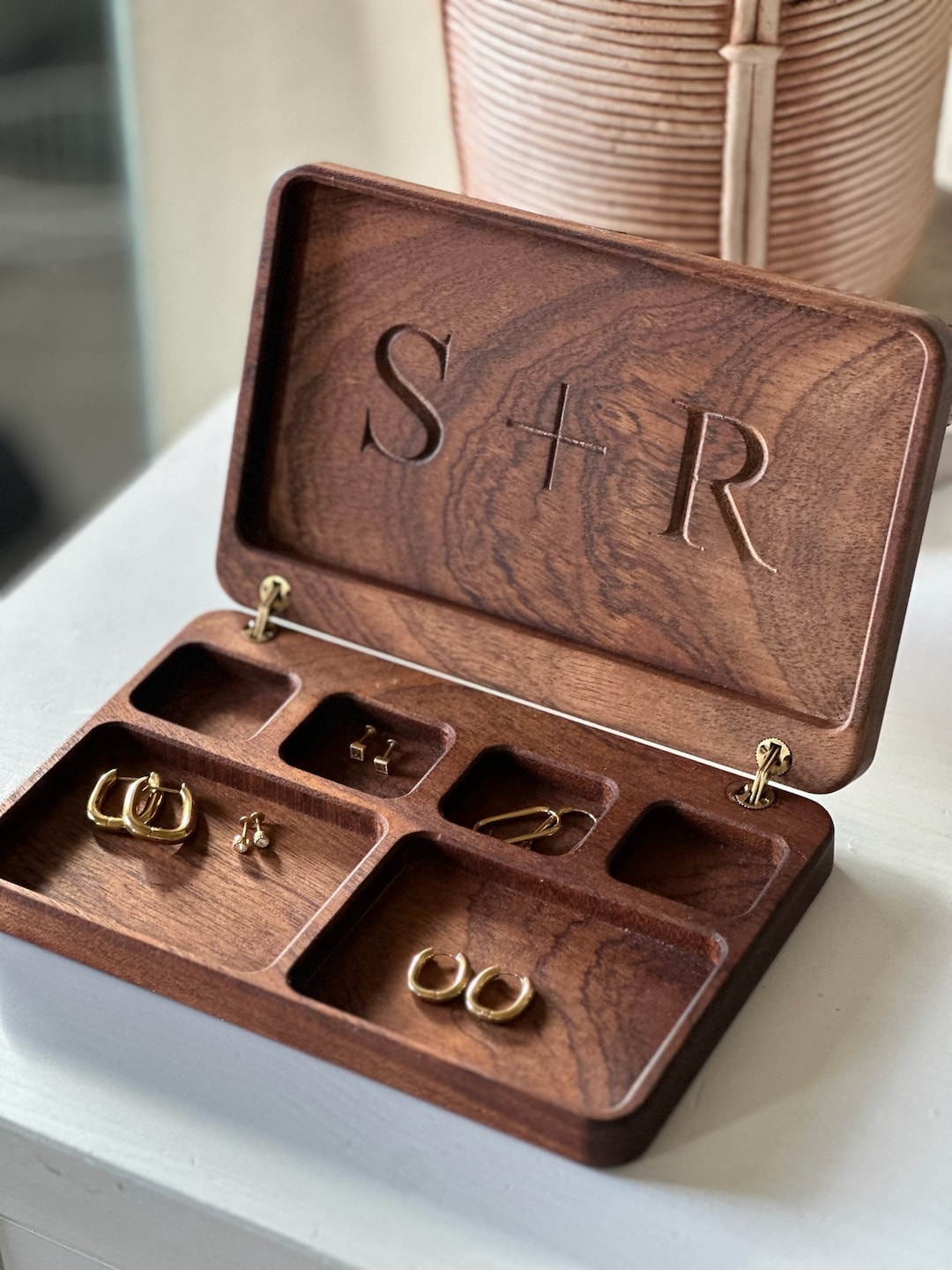 Handmade Hardwood Jewelry Box. the Perfect Gift for Her! Christmas Gift ...