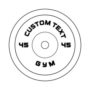 Barbell Rubber Weight Plate Template, .svg, .png, .jpg, .c2d Files ...