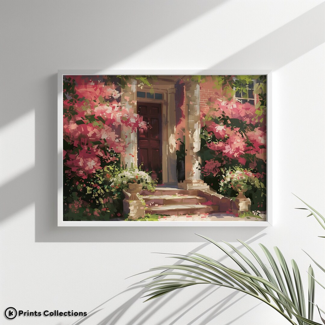 Colonial Countryside Home Abstract Oil Painting | Summer Collection ...