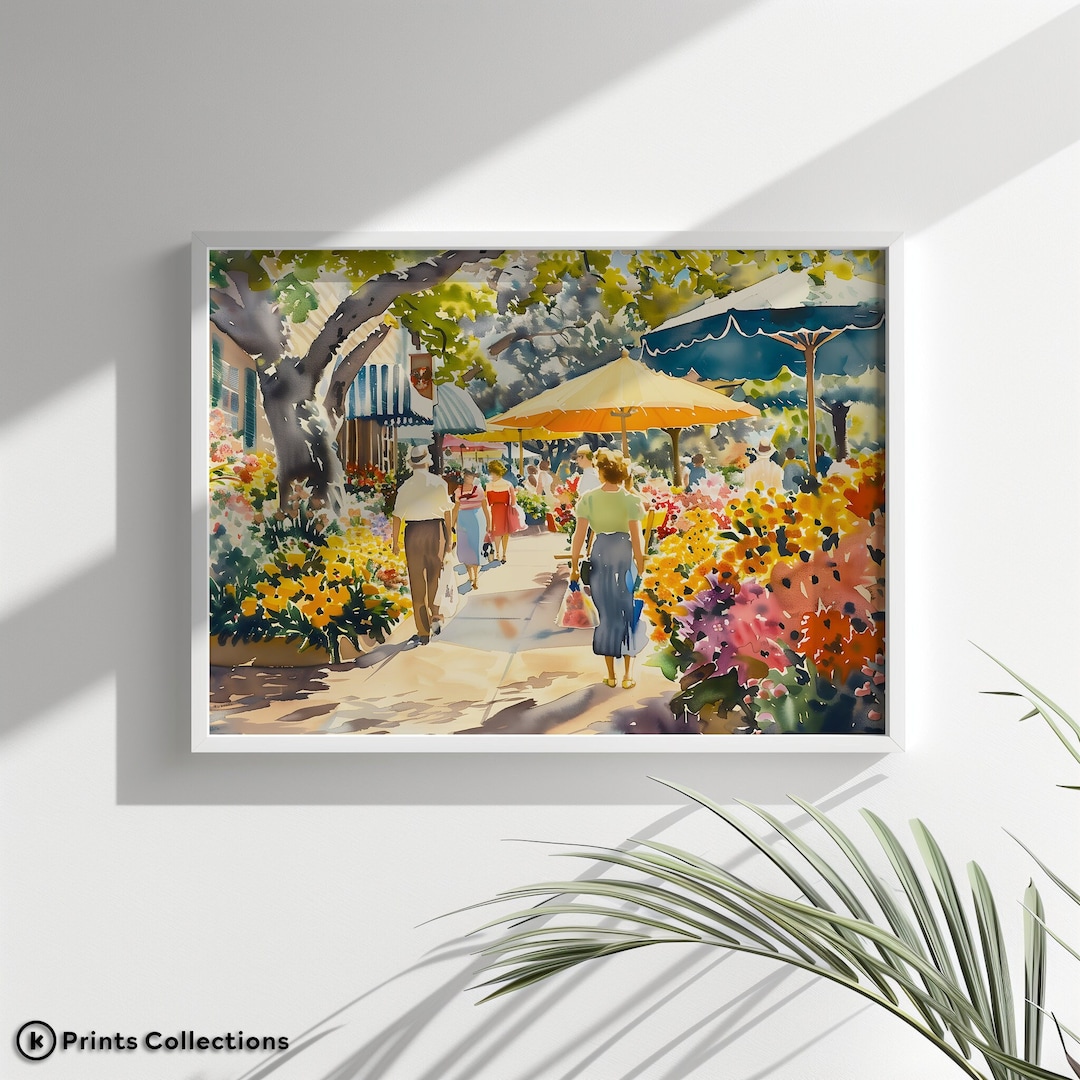 Flowertown Festival | Spring Collection | Country Scene Print ...