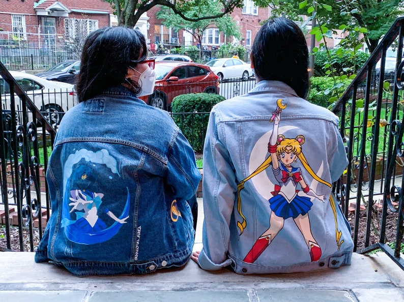 Sailor Moon Custom Hand Painted Jacket - Etsy
