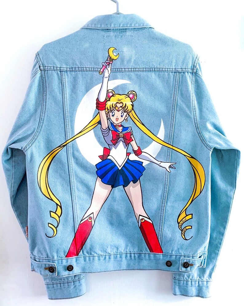 Sailor Moon Custom Hand Painted Jacket - Etsy