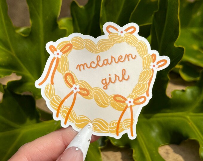 Mclaren Girl F1 Sticker | F1 Cute Sticker | Cute Sticker for Notebooks ...